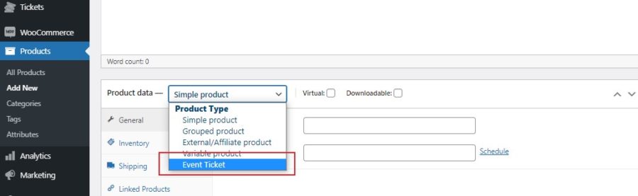 Doc YITH Event Tickets For WooCommerce Create Event Tickets